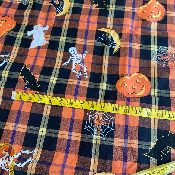 Dining | Vintage Style Halloween Tablecloth Plaid Ghost | Poshmark